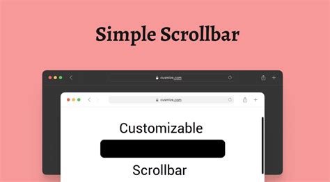 Customize Scrollbar Free Browser Extension Cusmize
