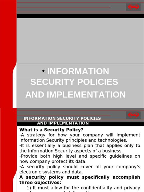 Information Security Policies Pdf Information Security Computer