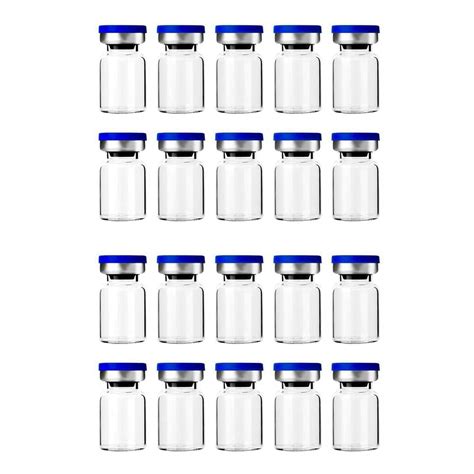 Sterile Empty Vials With Self Healing Injection Portwith Aluminum Plastic Capsealed Empty