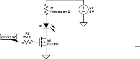 Inverter Level Shifting From 33v To 5v Not Working Voltage Drops