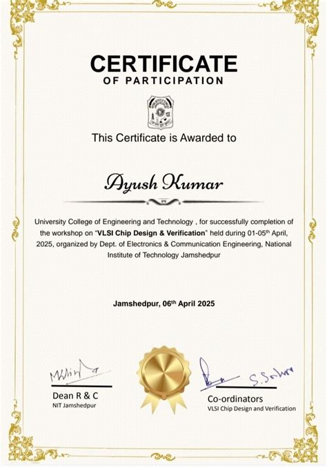 Vlsi Semiconductors Learningjourney Designverification Ayush Kumar