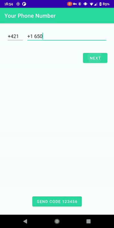 Android While Implementing Firebase Phone Auth I Get A Strage Black Bar Animation From The Top