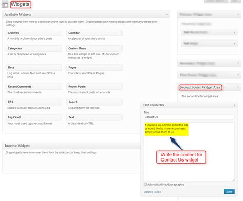 Learn The Proper Usage Of Widgets In Wordpress Inkthemes