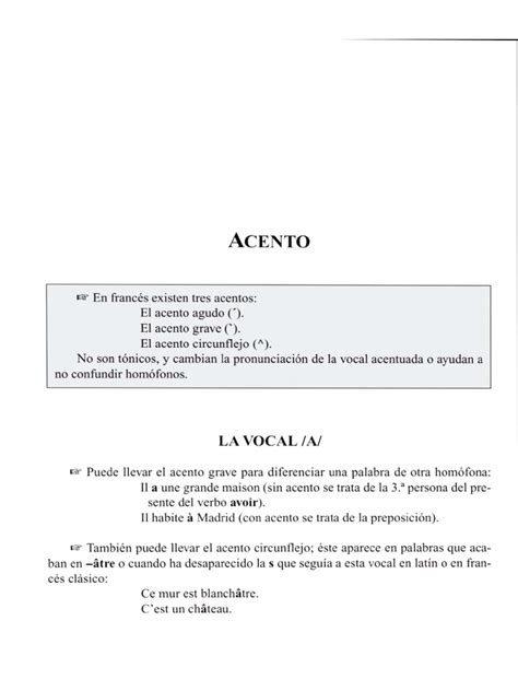 Acentos Francés Pdf