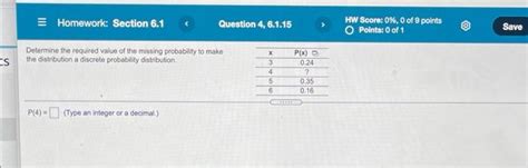 Solved Homework Section 6 1 Question 1 6 1 9 Hw Score 0