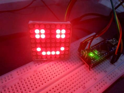 Arduino Smile Max7219 Matrix Led Tutorial 4 Steps