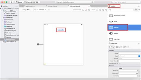 how to use stepper in xamarin ios app