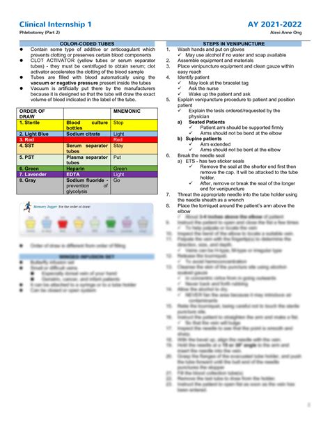 Solution Module 2 Phlebotomy Part 2 Studypool