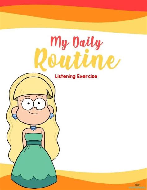 Listening Exercise My Daily Routine Daily Routine Exercise Listening