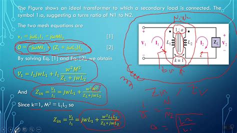 Chapter One Coupling Circuits 1 4 Ideal Transformer Youtube