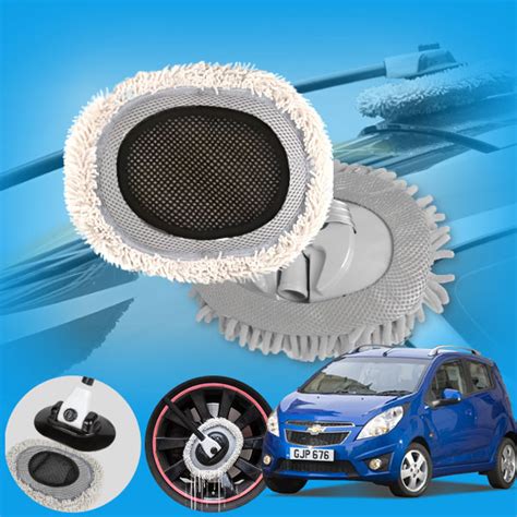 스파크09~14 자동차 세차 대걸레 청소 도구 세트 리필 걸레 1p 곡선 디자인 세차밀대 길이조절 스크래치 방지 Uca 120 Cs03005