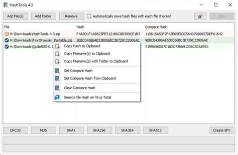 hashtools is a freeware file hashing tool for windows ghacks tech news
