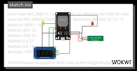 TM1637 4x7seg Display Copy Wokwi ESP32 STM32 Arduino Simulator