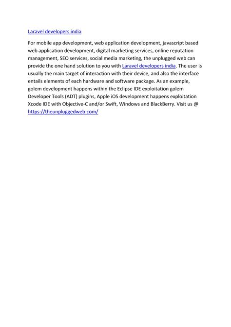Ppt Laravel Developers India Powerpoint Presentation Free Download Id8401623