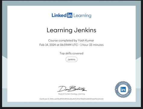 Yash Kumar On Linkedin Jenkinscertification Devops Continuousintegration Continuousdelivery…