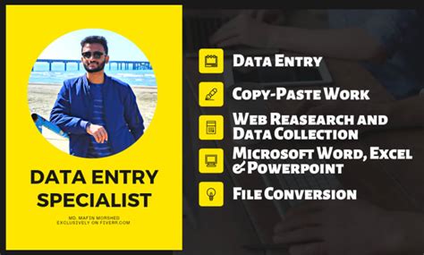 Do Data Entry Excel Typing Web Research Copy Paste Works By Mafinmorshed Fiverr