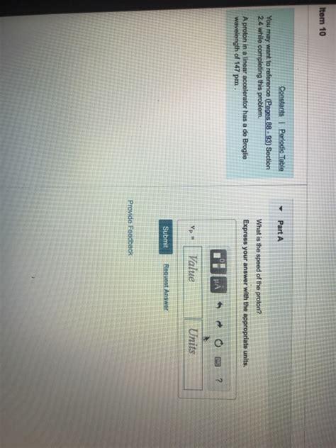 Solved What Is The Speed Of The Proton Chegg Com