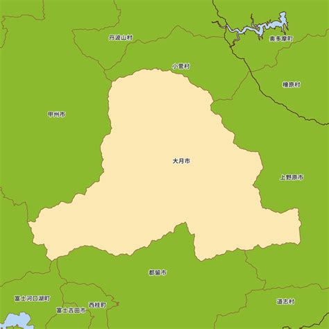山梨県大月市の地図 Map It マップイット