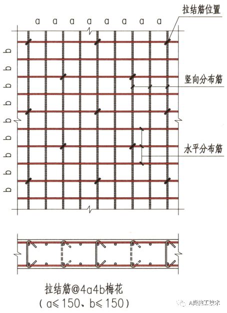 剪力墙拉筋布置形式间距两端弯钩角度规范要求