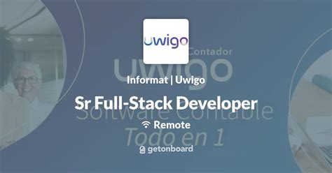 Sr Full Stack Developer At Informat Uwigo Remote Work From Home Get On Board