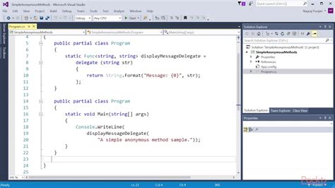 Functional Programming In C Part Getting To Know Anonymous Methods Packtpub Youtube