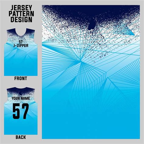 Abstract Concept Vector Jersey Pattern Template For Printing Or Sublimation Sports Uniforms