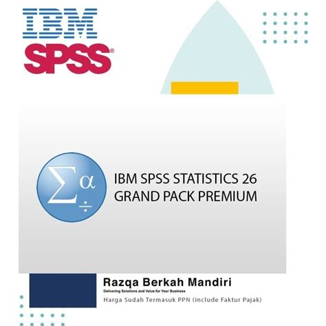 Jual IBM SPSS STATISTICS GRAND PACK PREMIUM Year Shopee Indonesia