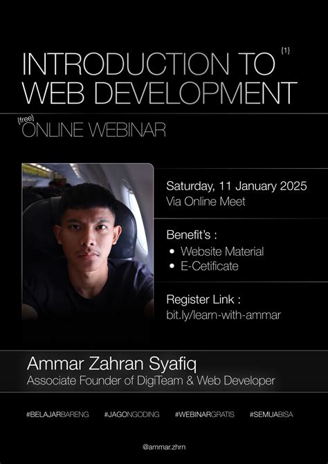 Webdevelopment Webinar Skilldevelopment Introductiontowebdevelopment Ammar Zahran Syafiq