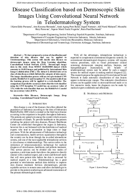 Pdf Disease Classification Based On Dermoscopic Skin Images Using