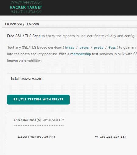11 Best Free Online Tls Checker Website For Windows