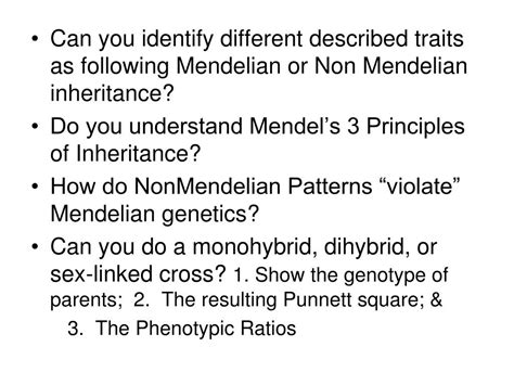 Ppt Non Mendelian Inheritance Patterns Powerpoint Presentation Free
