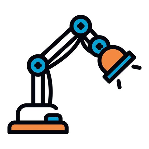 Desktop Lamp Icon Outline Style 15550985 Vector Art At Vecteezy