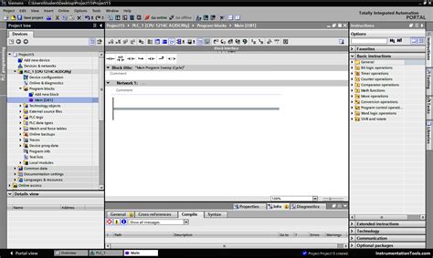 Siemens S7 1200 Plc Configuration In Tia Portal Inst Tools