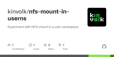 Github Kinvolknfs Mount In Userns Experiment With Nfs Mount In A User Namespace