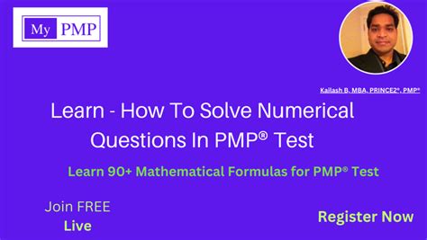 workshop how to solve numerical questions in pmp pmp math mypmp