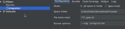 Running Tagged Rspec Tests Within Rubymine Stack Overflow
