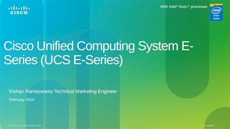 Pptx Cisco Unified Computing System E Series Ucs E Series Dokumen