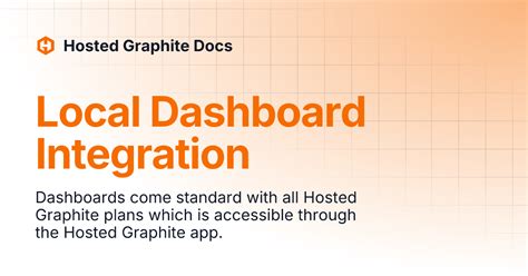 Local Dashboard Integration Hosted Graphite Docs