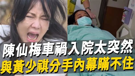 陳仙梅車禍入院猝不及防，家產被母榨乾內幕驚人，當年與黃少祺分手真相瞞不住了陳仙梅 八點檔 本土劇 黃少祺 黃金歲月 市井豪門