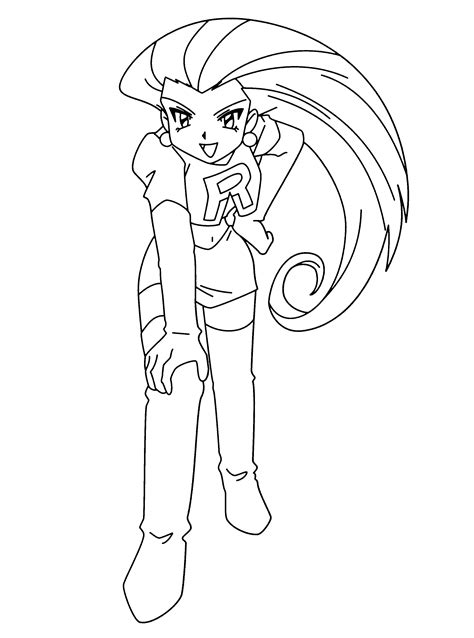 Pokemon Girl Coloring Pages
