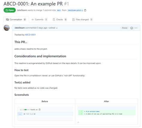 Creating The Pr Template That Future You Wishes Past You Used Jake Lee On Software
