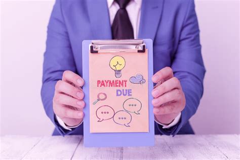 Text Sign Showing Payment Due Conceptual Photo The Date When Payment Should Be Received By The