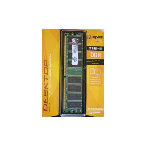 Kingston 512mb Pc3200 Ddr 400mhz Desktop Memory