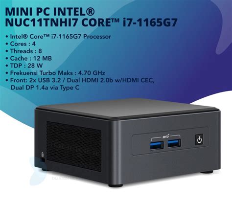 Mini PC Intel NUC TNHI Core I G NUC Intel NUC TNHI Selamat Datang Di WS Computer