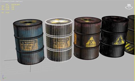 배럴 폐기물 3d 모델 8 Max Obj Dae Fbx Free3d