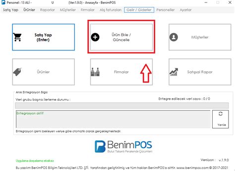 Personel Hesabıyla Ürün Eklemegüncelleme Ve Silme İşlemi Nasıl Yapılır Benimpos Bilgi Bankası