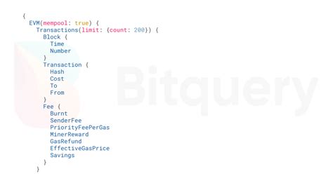 Mempool Transaction Analysis Blockchain Data Api