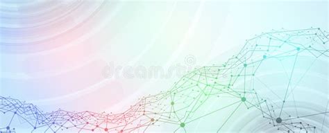 Neural Network And Artificial Intelligence Abstract Background Stock Vector Illustration Of