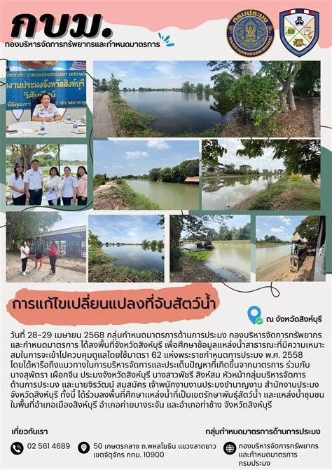 🗓️ระหว่าง กองบริหารจัดการทรัพยากรและกำหนดมาตรการ กรมประมง Facebook