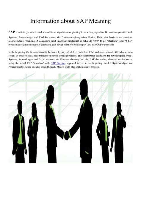 Information About Sap Meaning By Sandeep Issuu